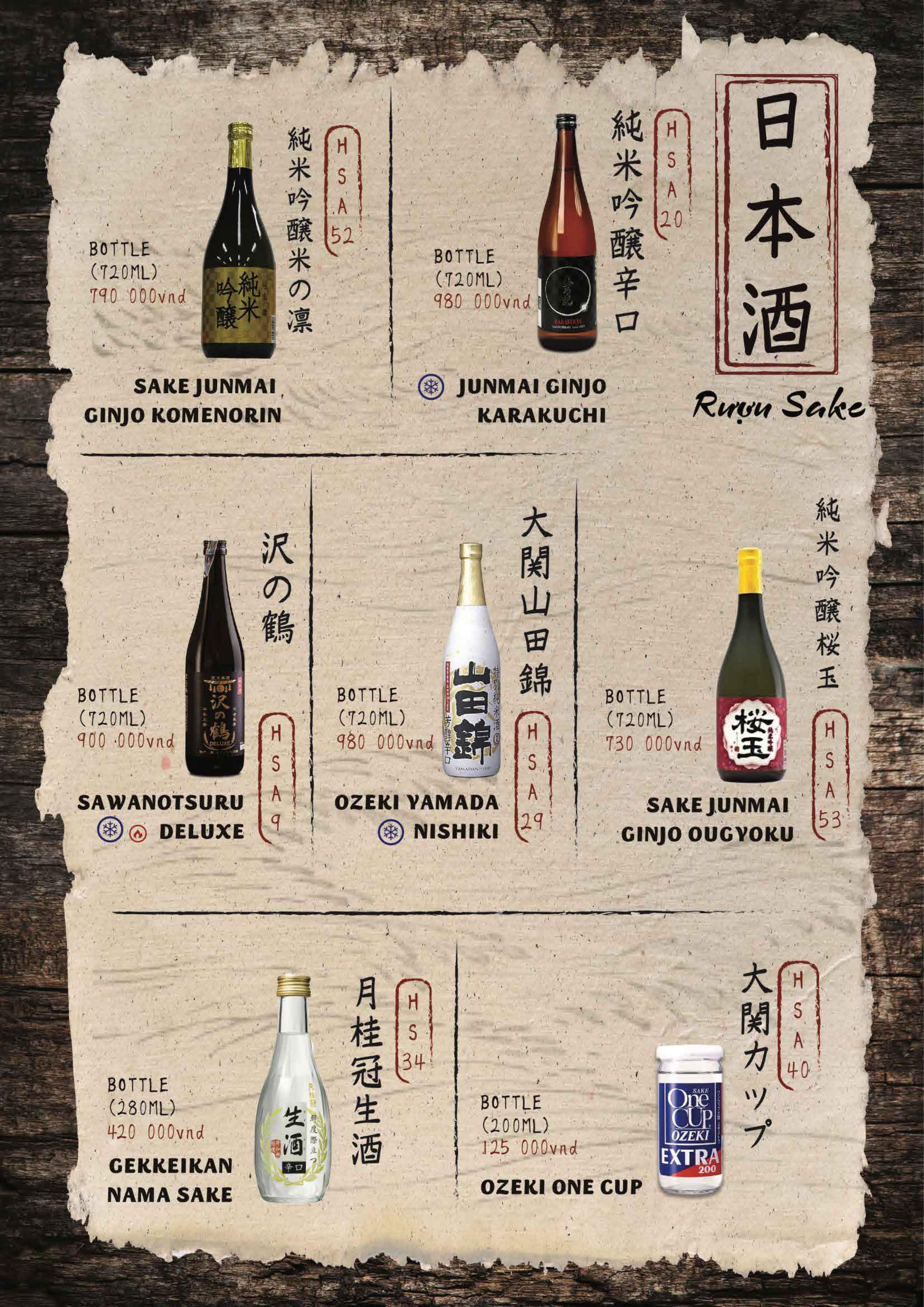 Thực đơn | Shamoji Robata Yaki